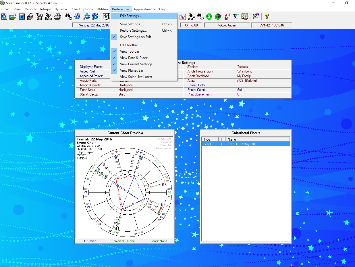 SOLAR FIRE V9(ソーラーファイア)のシンボルマーク変更方法 | たろむーん